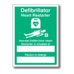 Defibrillator Location / Person in Charge Sign - Prosol